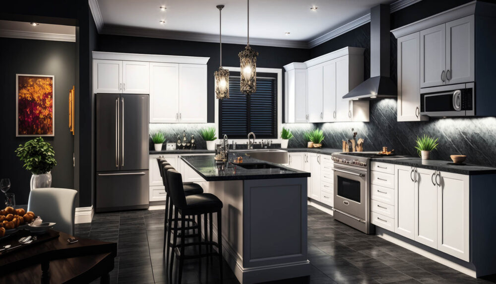 The Bold Statement of Charcoal Kitchen Cabinets - Bill's Cabinets